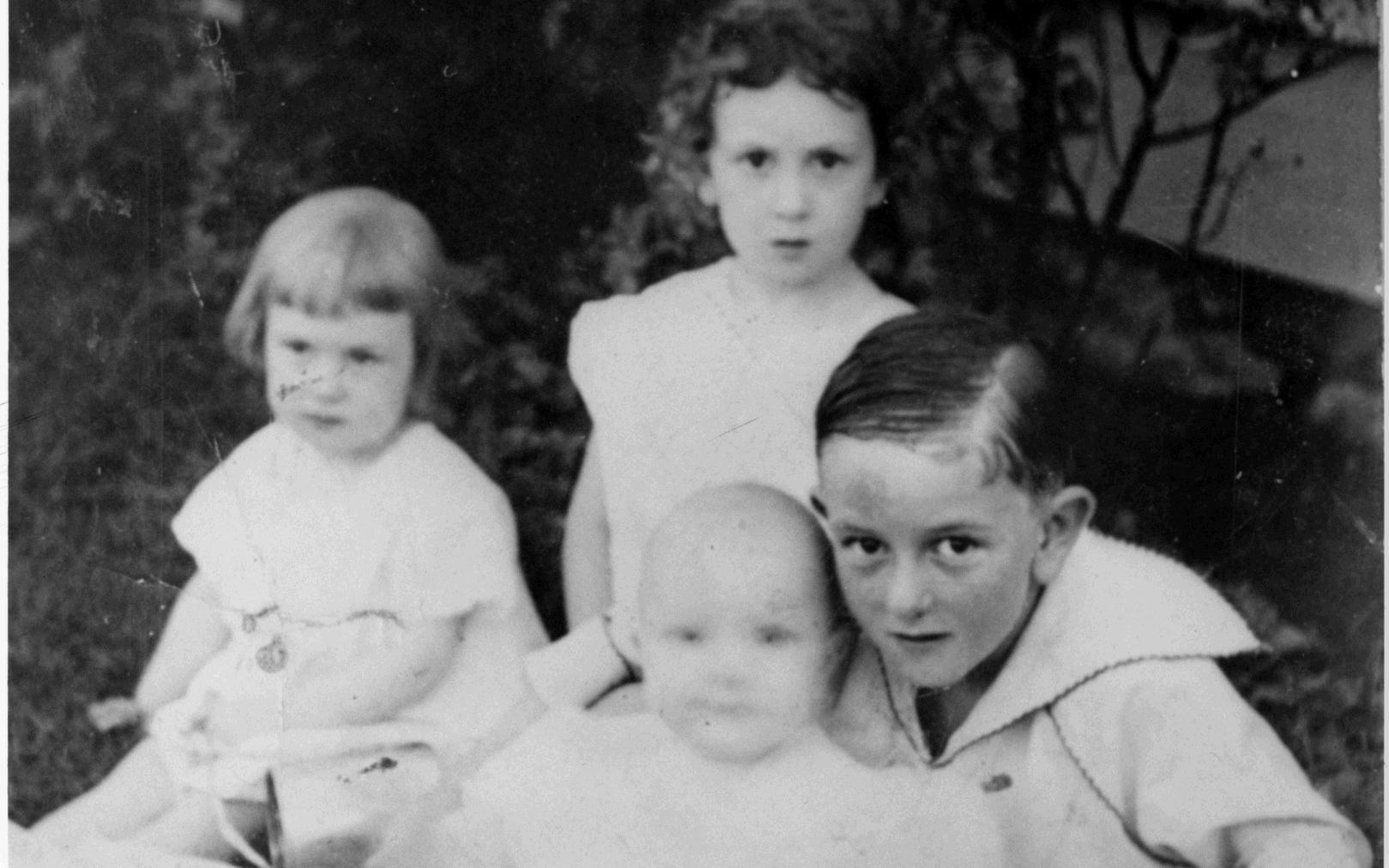 Photo - LBJ with his siblings, ca. 1914 - LBJ Library