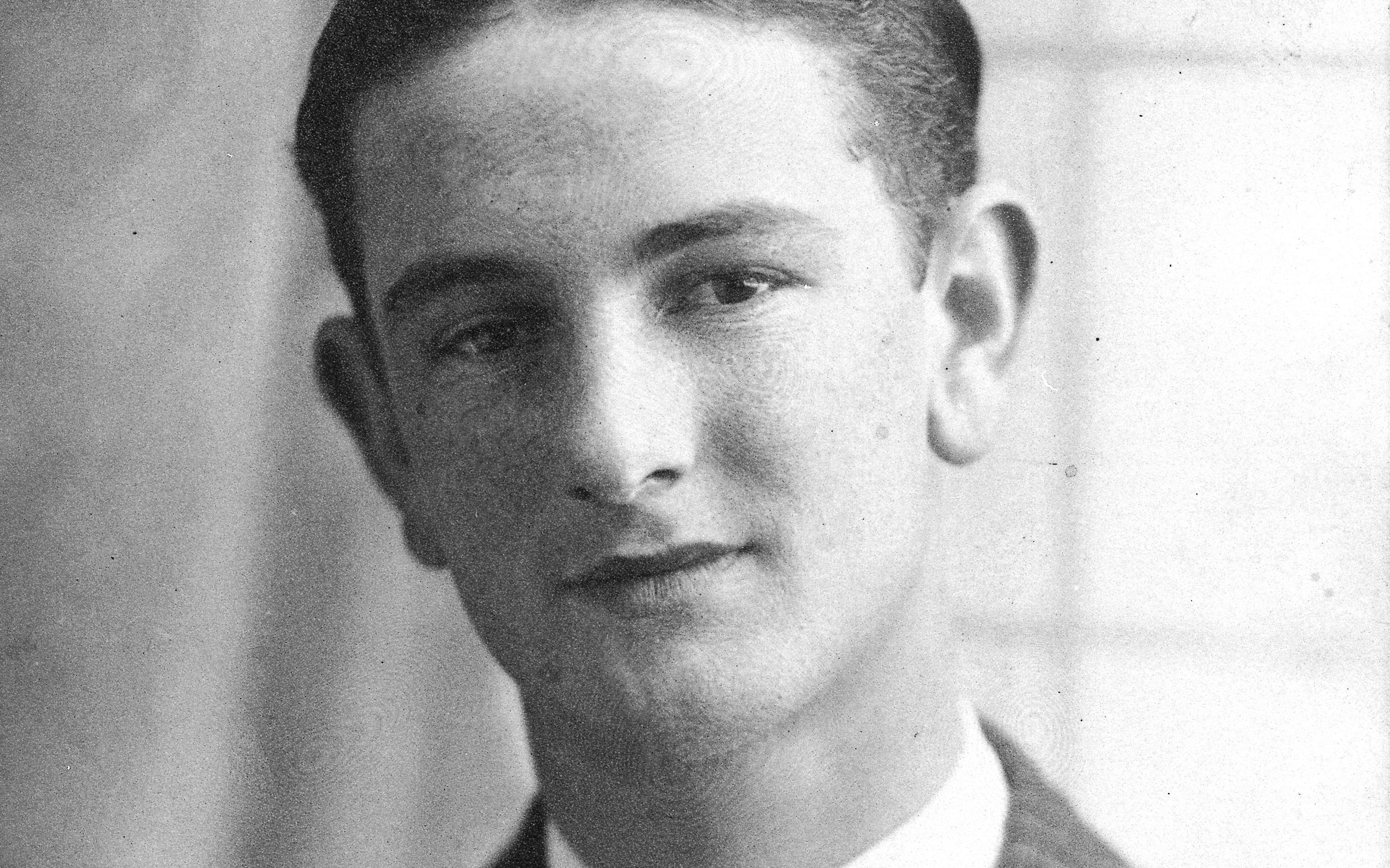 Photo - Formal portrait of LBJ at about 16 years old - LBJ Library