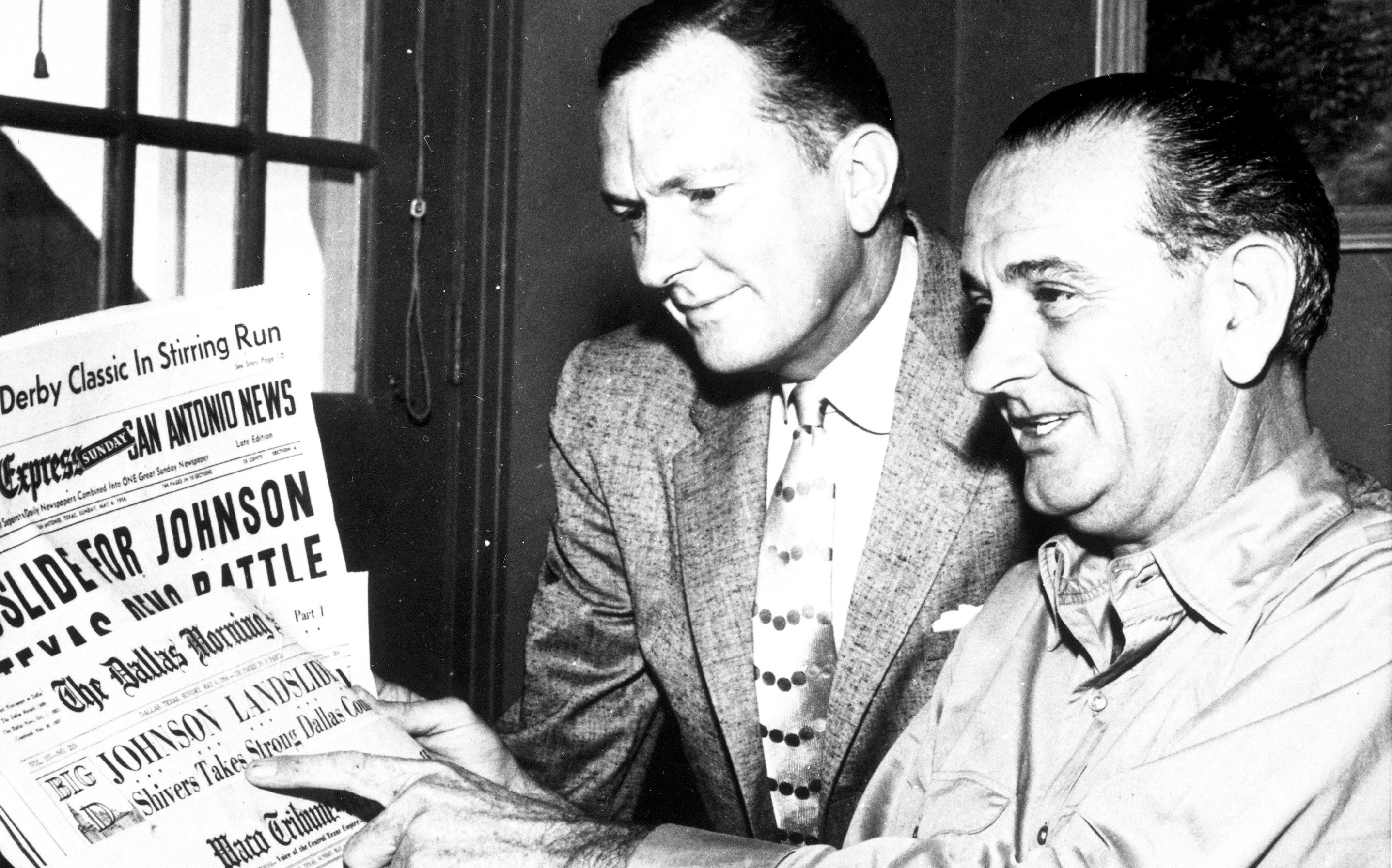 Photo - Lyndon B. Johnson with his brother, Sam Houston Johnson, May ...