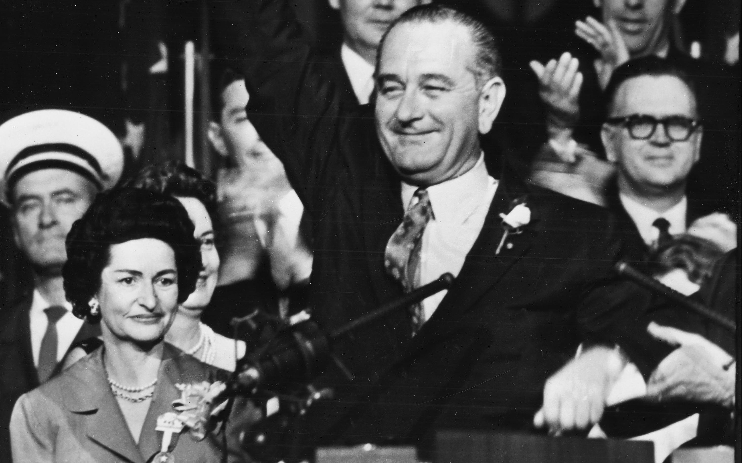 Photo - Senator Lyndon B. Johnson at the Democratic National Convention ...