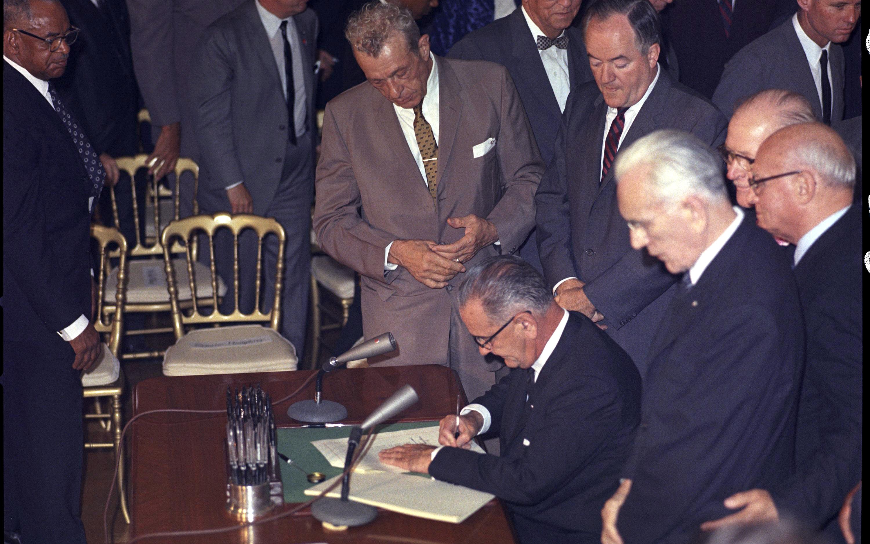 Photo - Signing of the Civil Rights Act of 1964 - LBJ Library