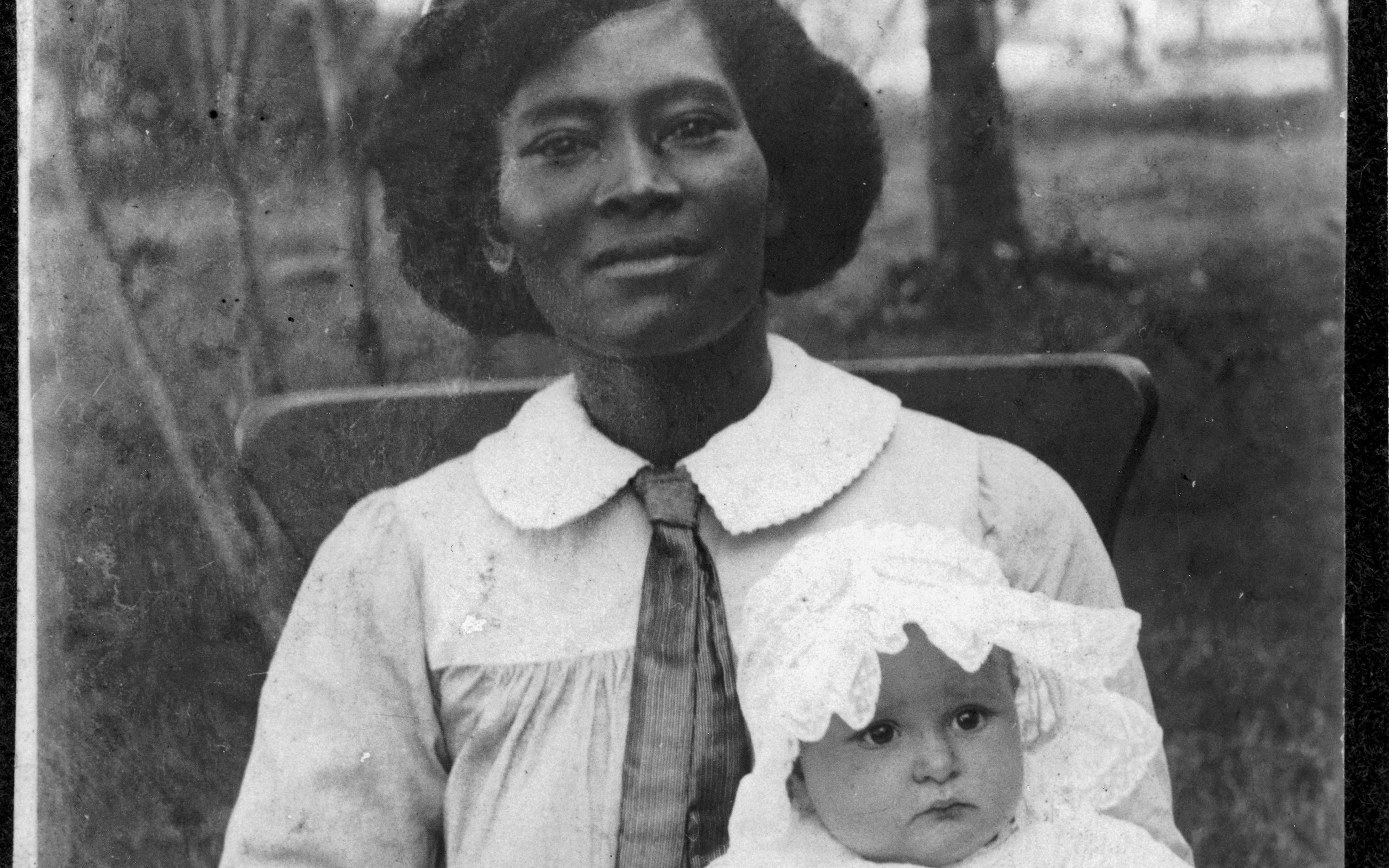 Photo - Lady Bird at six months old with her nurse, Alice Tittle - LBJ ...