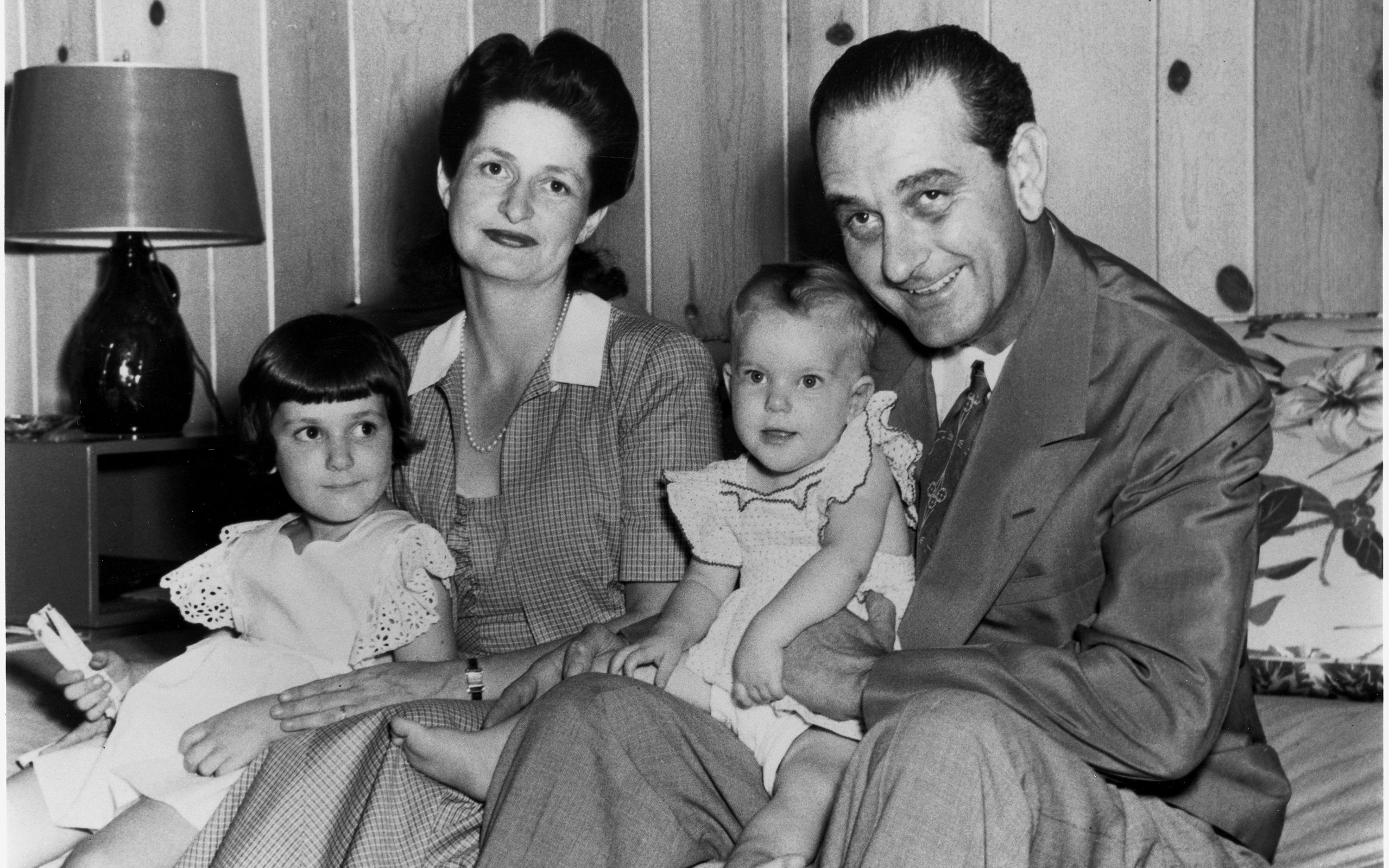Photo - The Johnson family at home, 1948 - LBJ Library
