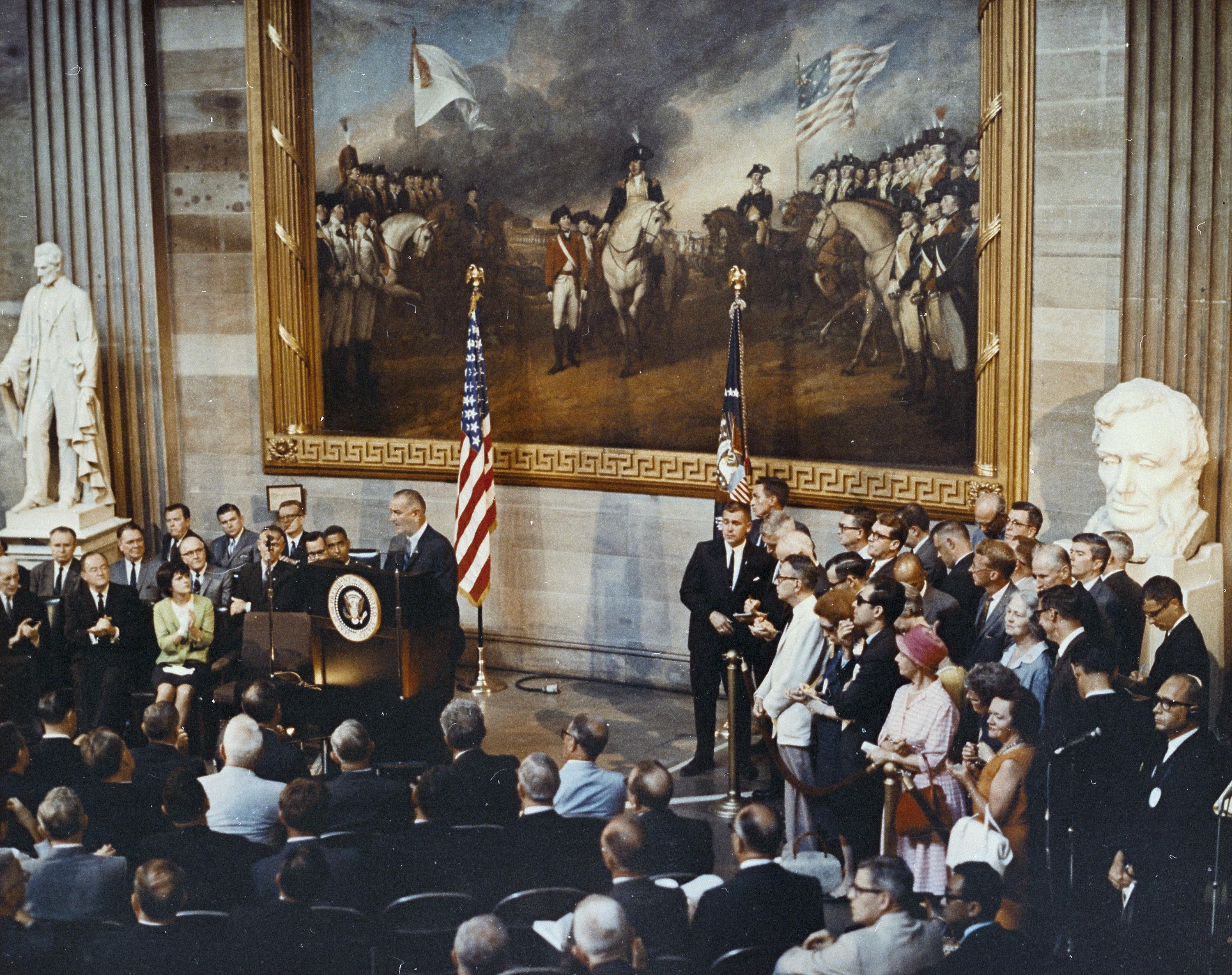 Text - Remarks in the Capitol Rotunda at the Signing of the Voting ...